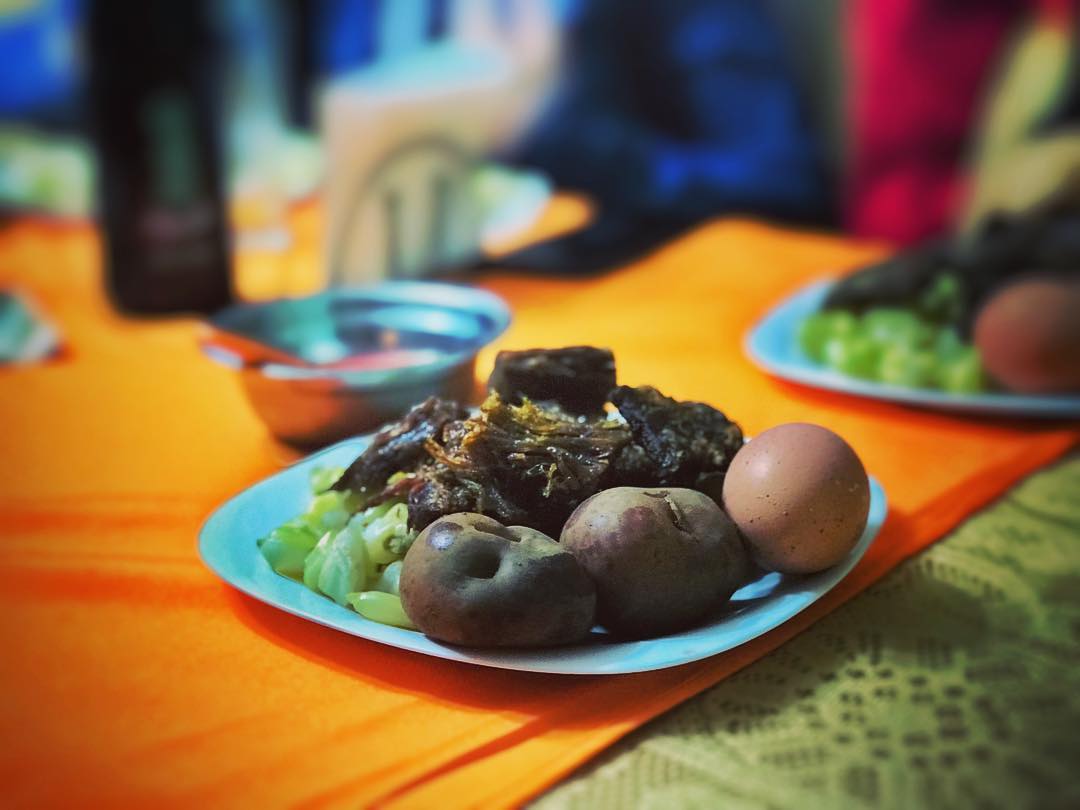 Receta de tradicional Boliviana a base de carne de charque: Karapecho